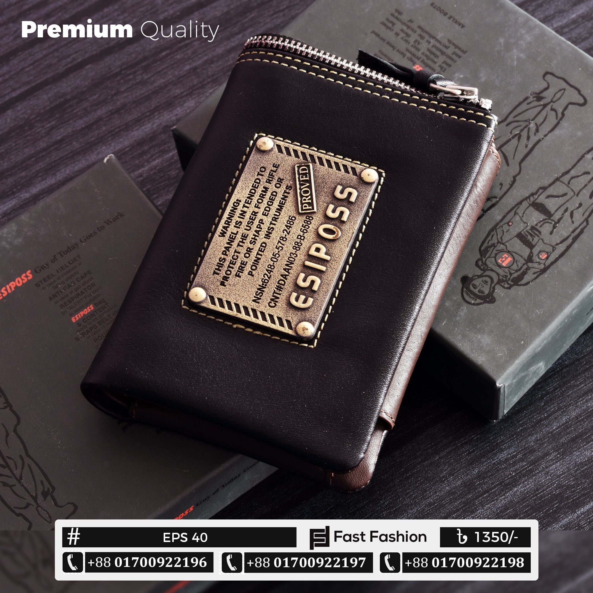 Original Esiposs Leather Wallet | Pocket Size Wallet | EPS 40 ...